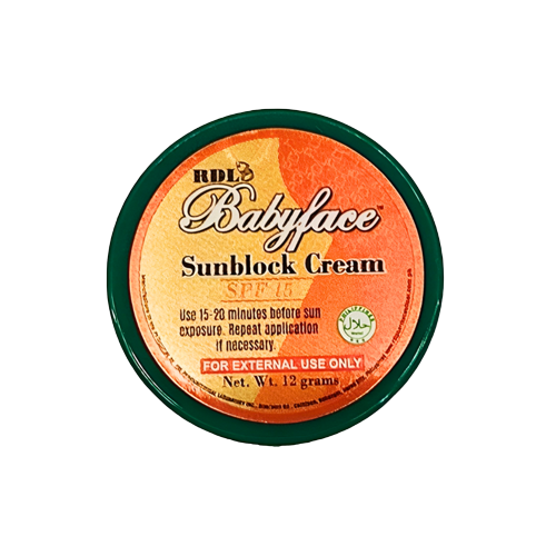 RDL Sunblock Cream SPF 15 12g price in the Philippines | MedsGo Pharmacy